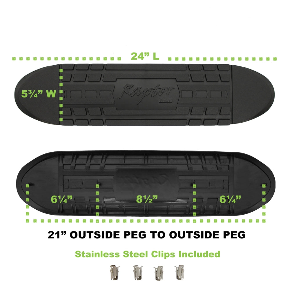 RPSP - STEP-008-21in - 6in Oval Step Pad 21 inch Peg to Peg (With Rapt ...